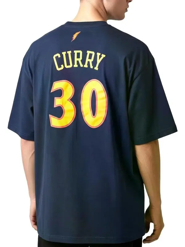 Mitchell & Ness Nba Golden State Warriors Stephen Curry T-shirt - Blue