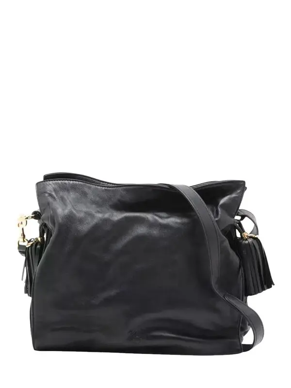 Loewe Flamenco Tassel Crossbody Bag - Black