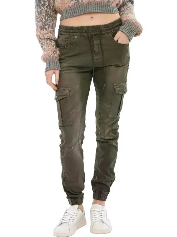DIESEL® Elasticated Waist Cargo Pants - Green