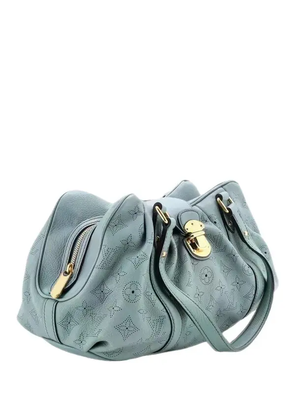 LOUIS VUITTON Mahina Leather Satchel - Blue
