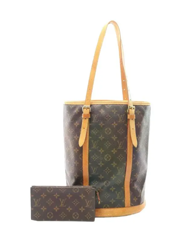 LOUIS VUITTON Monogram Canvas Bucket Gm Shoulder Bag - Brown