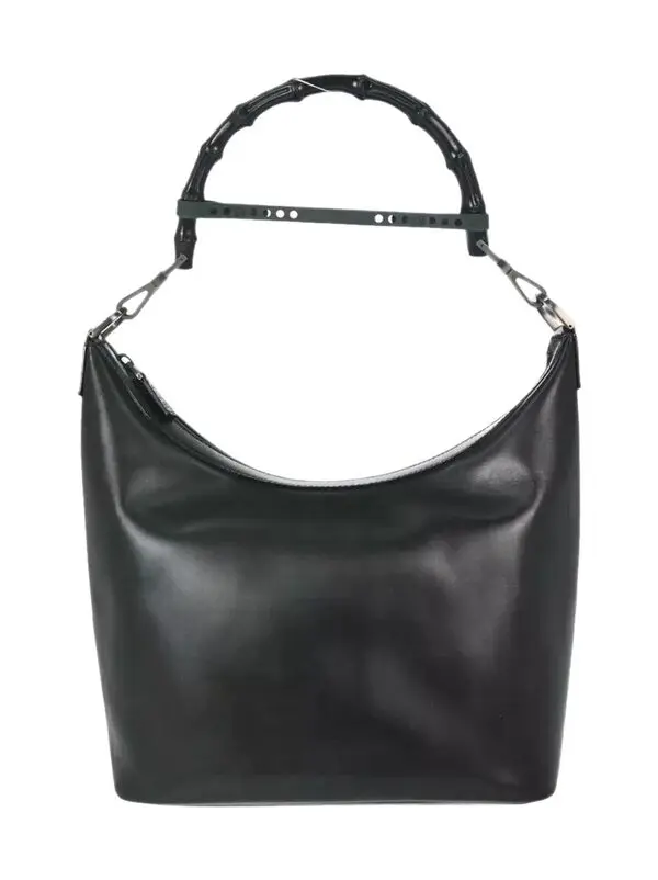 Gucci Bamboo Handle Shoulder Bag - Black