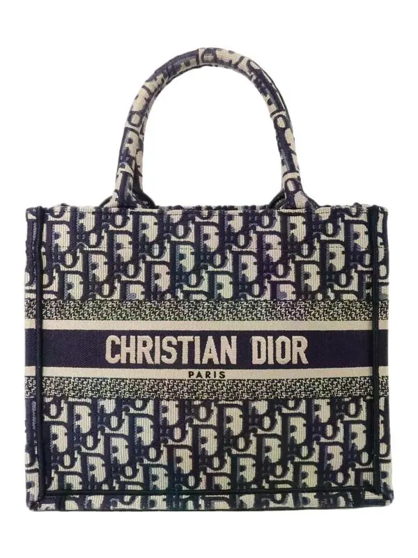 Dior Oblique Book Tote Bag - Blue