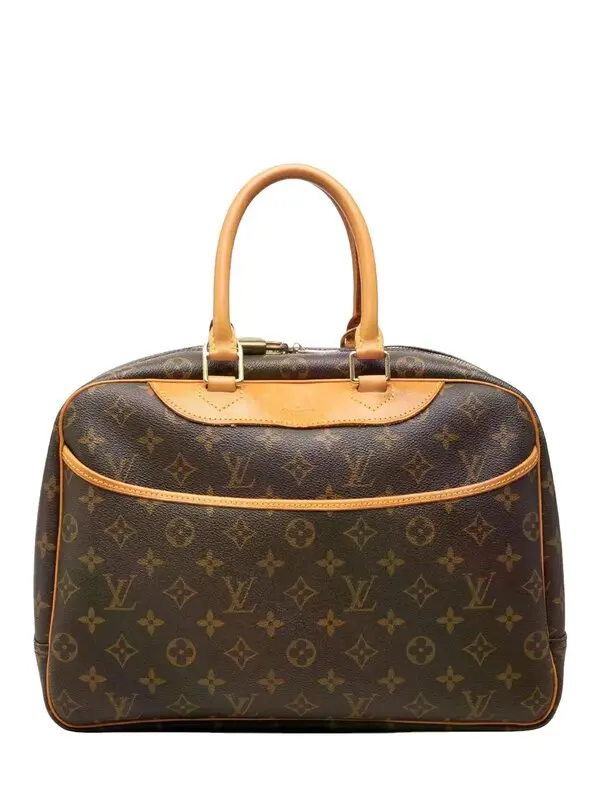 LOUIS VUITTON Monogram Deauville Handbag - Brown