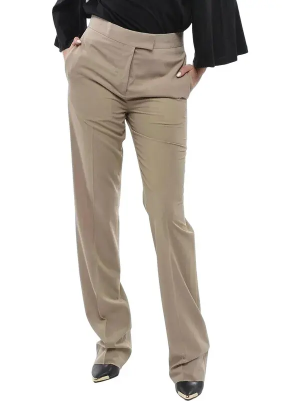 FERRAGAMO Four-pocket Wool Trousers - Neutrals