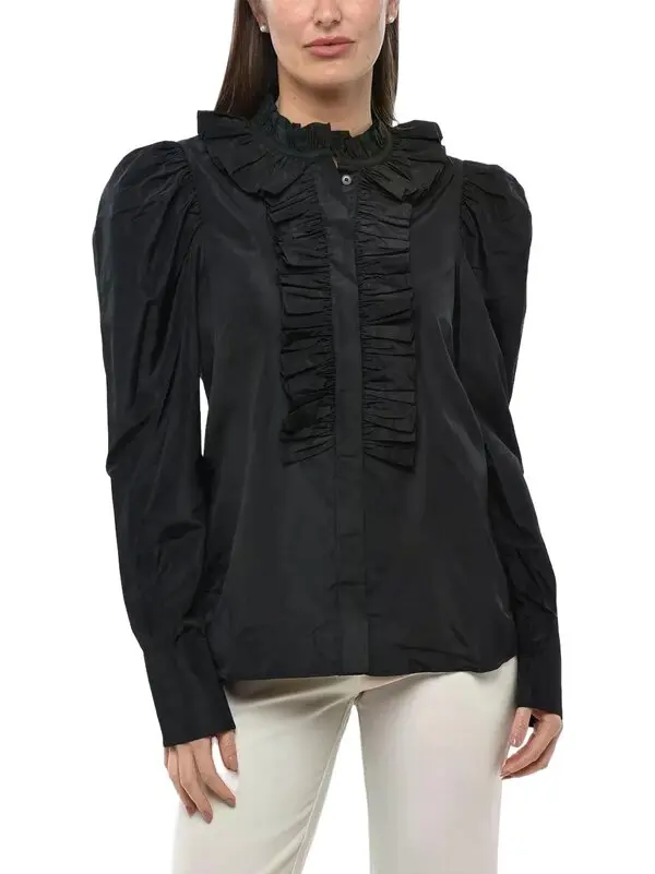 Stella McCartney Ruffled Collar Blouse - Black