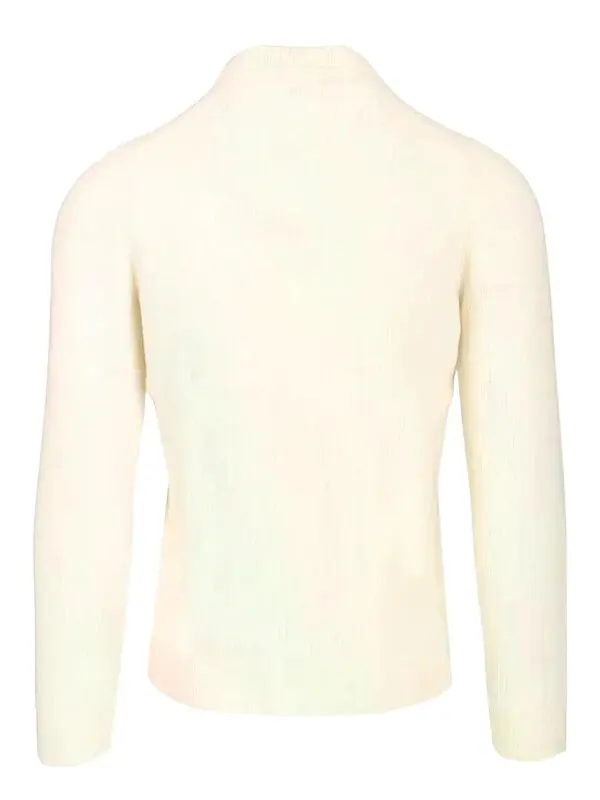 AL DUCA D’AOSTA 1902 Ribbed-knit Polo Shirt - White