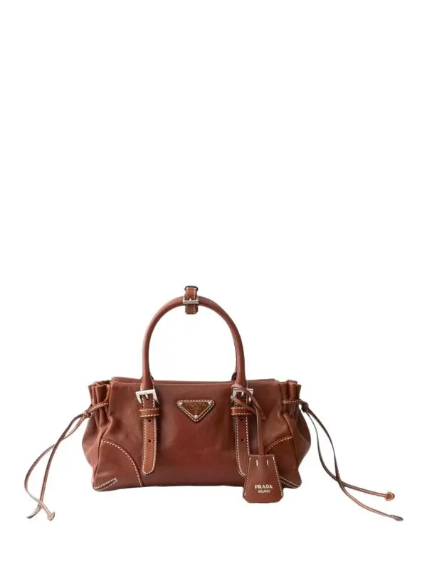 Prada Karin Small Leather Bag - Brown