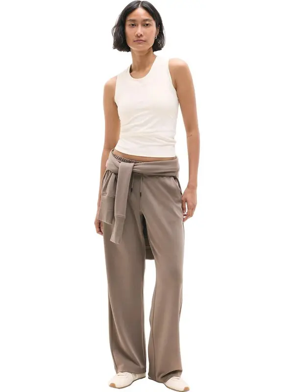 Athleta Seasoft Mid Rise Straight Pant - Umber