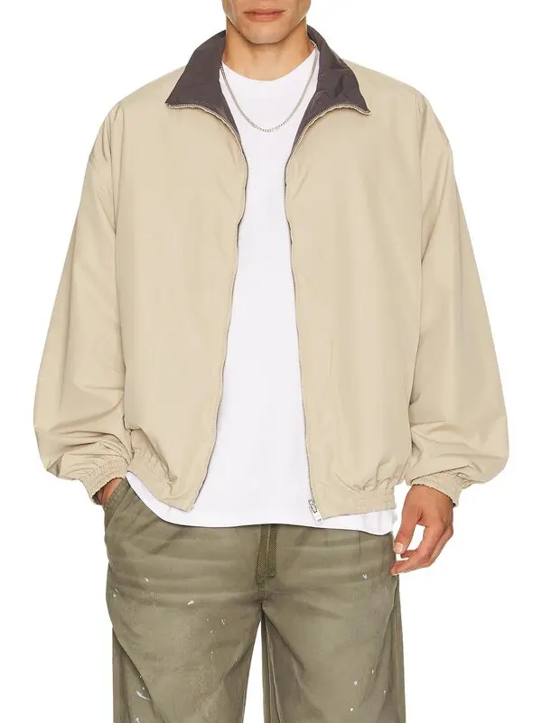 Acne Studios Orsey Technical Taffeta Zip-up Jacket - Beige
