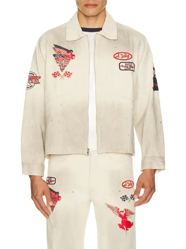 SAMUEL ZELIG Service Zip Jacket - Aged Natural