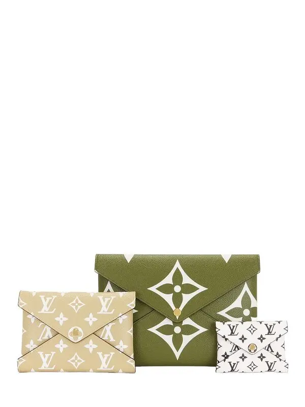 LOUIS VUITTON Monogram Giant Kirigami Pochette Set In Green - Multicolor
