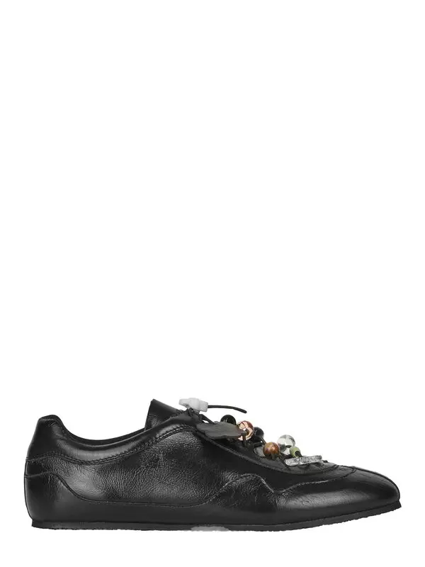 Cecilie Bahnsen Blaise Leather Sneakers - Black
