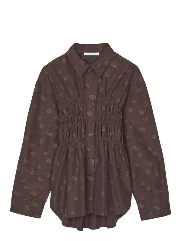 Cecilie Bahnsen Ditsy Bellis Cbbraxton Shirt - Brown