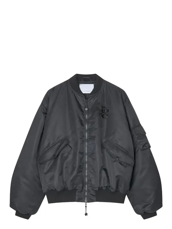 Cecilie Bahnsen Technical Nylon Bomber Jacket - Nero