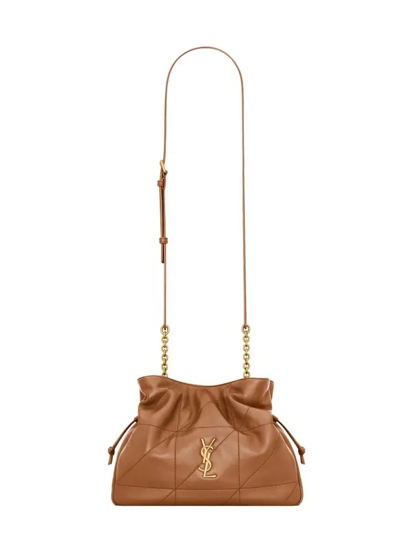 Saint Laurent Jamie Shoulder Pouch In Lambskin - Fox