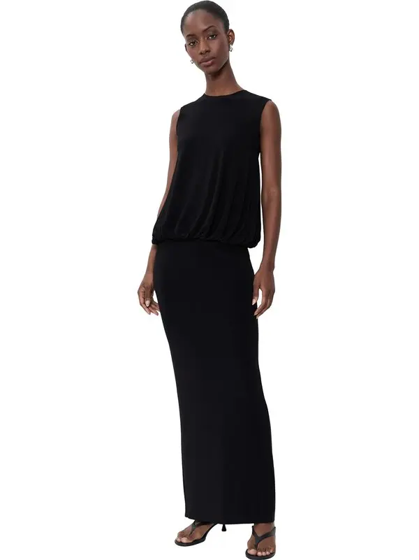 Norma Kamali Babydoll Gown - Black