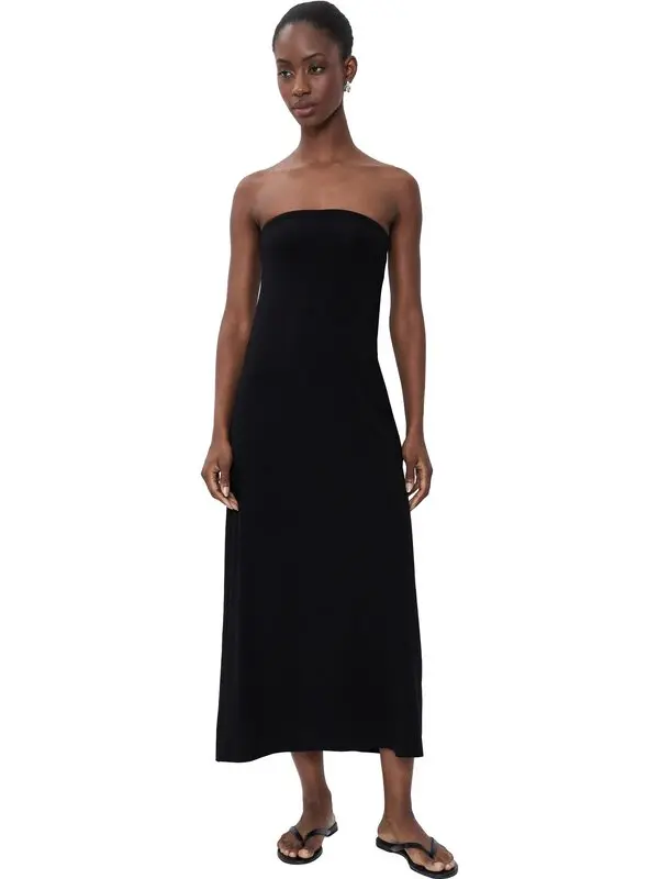 Sold Out NYC Strapless Maxi Dress - Black