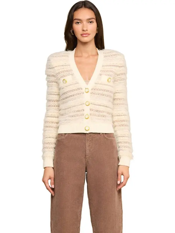 L'Agence Ariadne Cardigan - Ecru/natural Multi