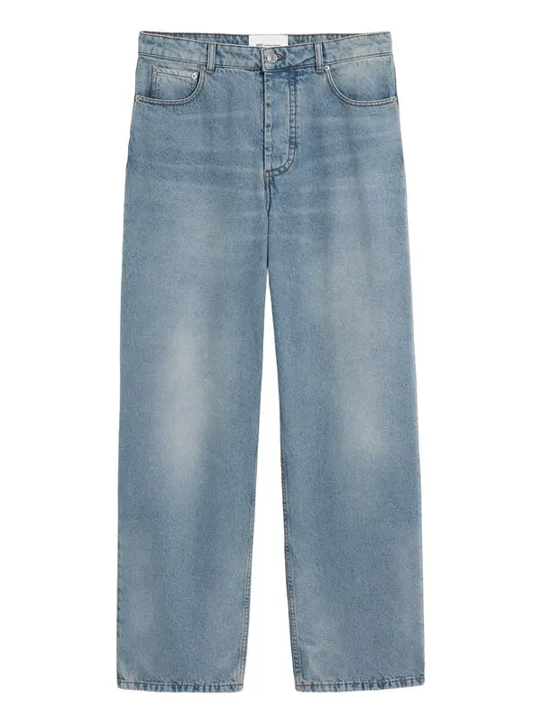 AMI Paris Baggy-fit Cotton Jeans - Blue