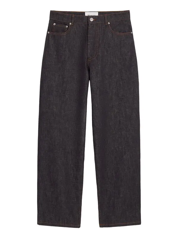 AMI Paris Baggy-fit Cotton Jeans - Indigo