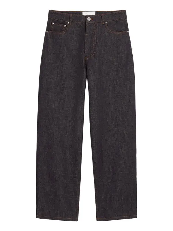 AMI Paris Baggy-fit Cotton Jeans - Indigo