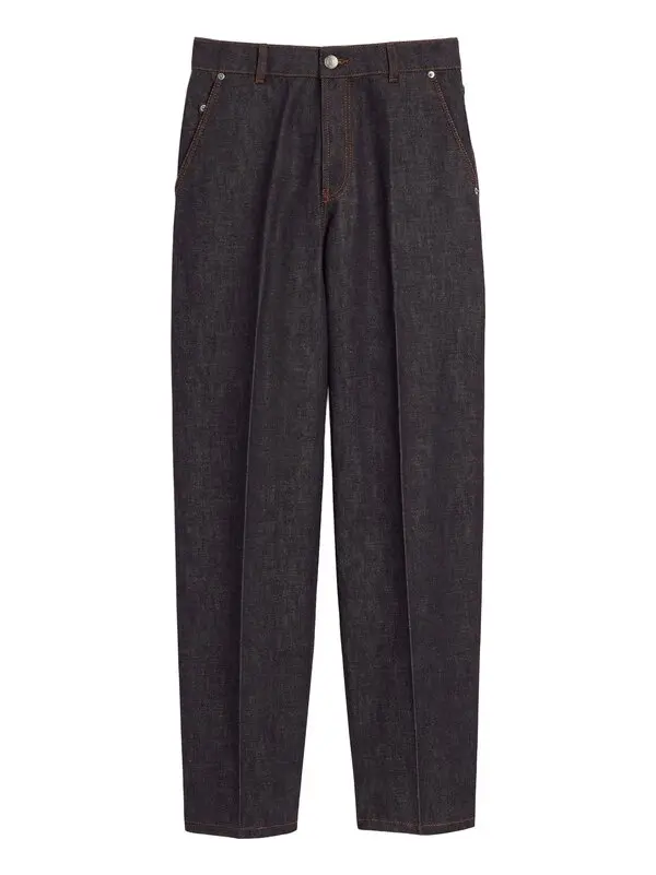 AMI Paris Balloon-fit Cotton Jeans - Indigo