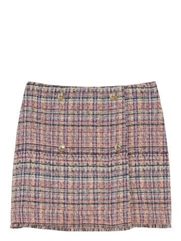 IBLUES A-line Skirt With Button Detail - Red