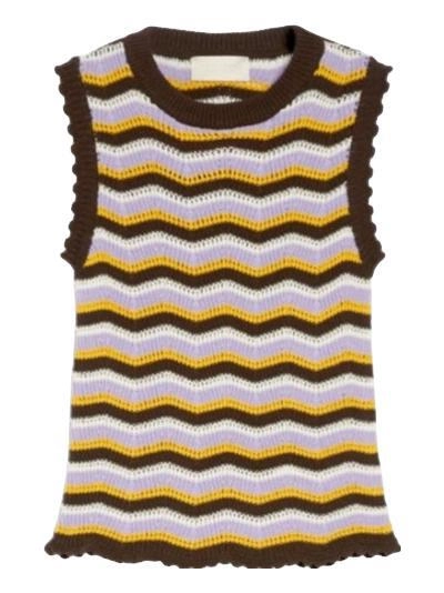 IBLUES Crochet-knit Sleeveless Sweater - Off White