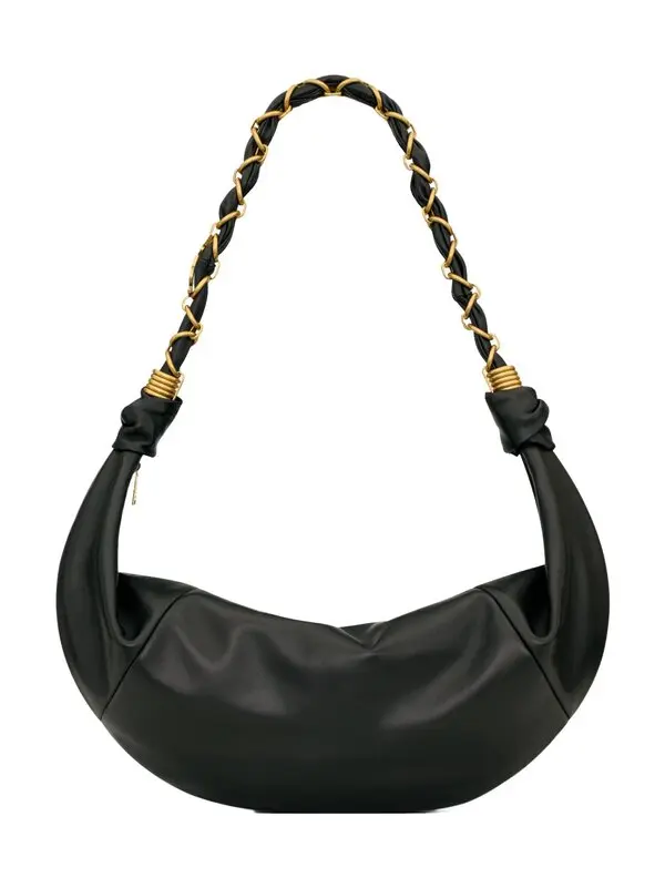 Saint Laurent Amalia Zipper Shoulder Bag - Black
