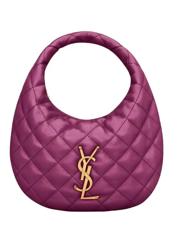 Saint Laurent Icare Quilted Nappa Handbag - Deep Fuchsia