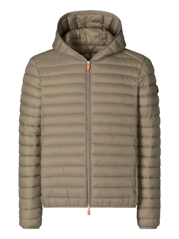 SAVE THE DUCK Donald Padded Hooded Jacket - Elephant Grey