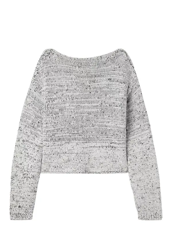 Proenza Schouler Oversized Striped Knit Sweater - White