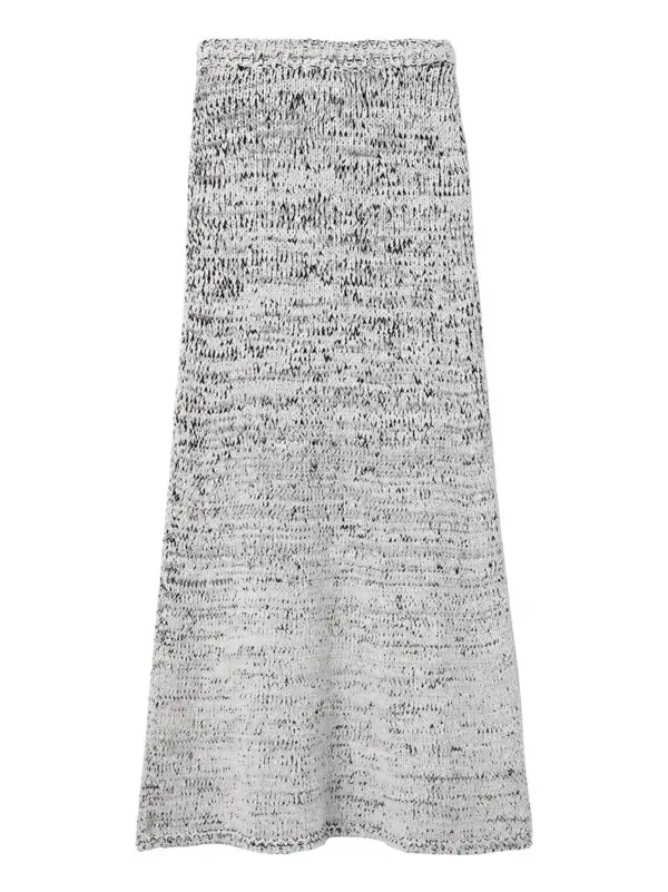Proenza Schouler Kerry Knitted Midi Skirt - Gray