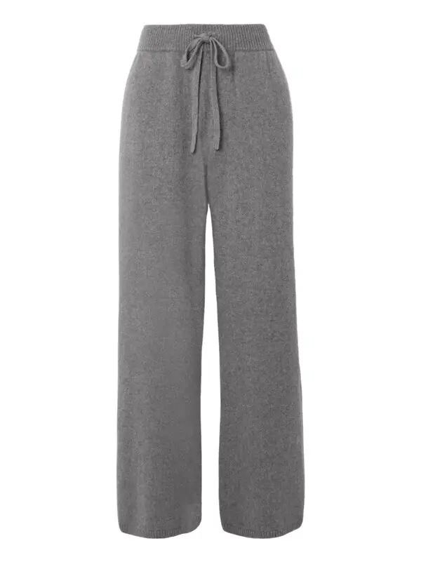THE ELDER STATESMAN Cashmere Wide-leg Sweatpants - Grey