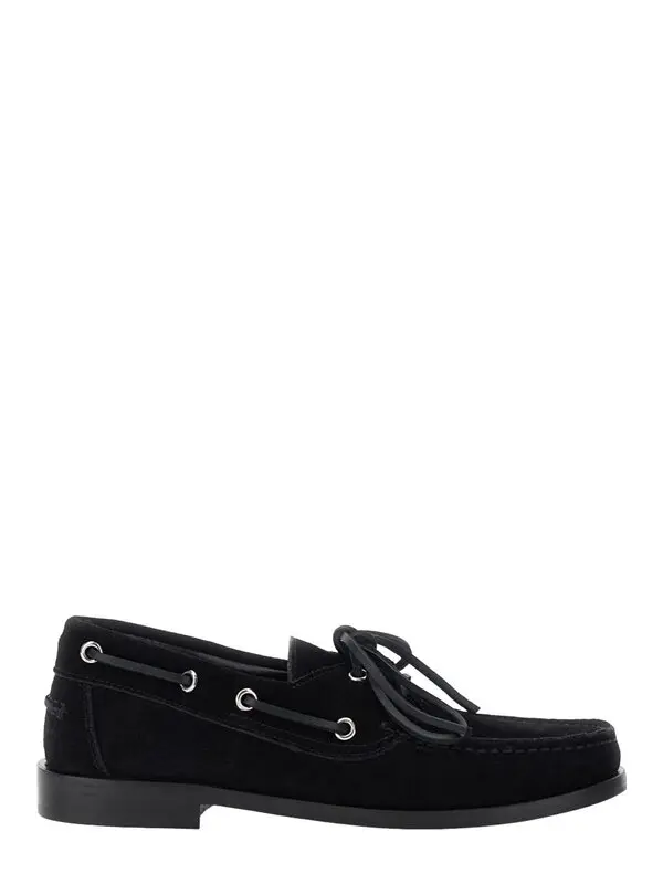 AeydĒ Harris Round Toe Lace-up Shoes - Black
