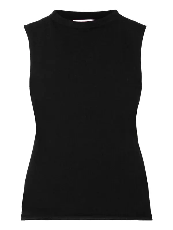 THE ELDER STATESMAN Cashmere Tank - Black