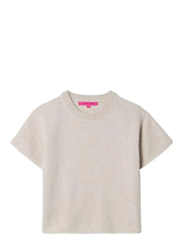 THE ELDER STATESMAN Short-sleeved Cashmere Pullover - Off White