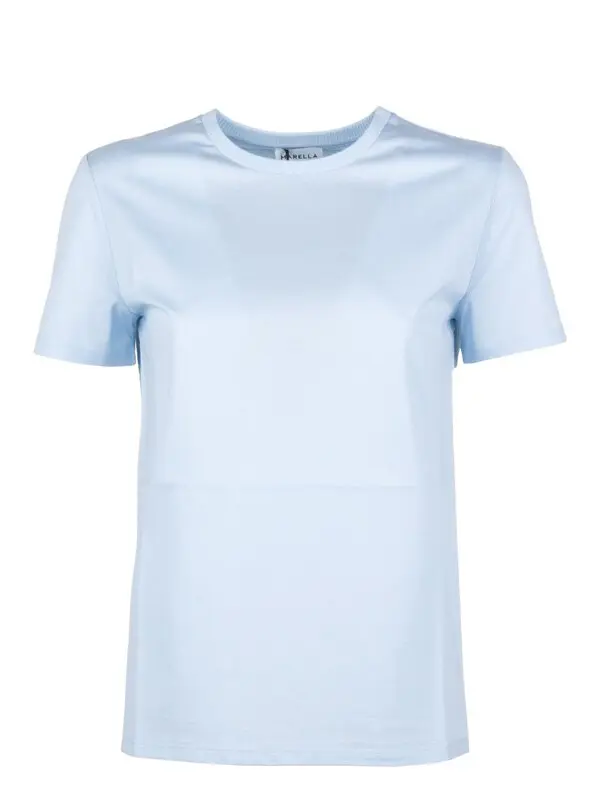 Marella Crew Neck T-shirt With Short Sleeves - Blue