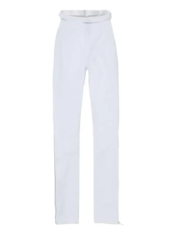 Nike X Jacquemus Slim Fit Trousers With Adjustable Belt - White