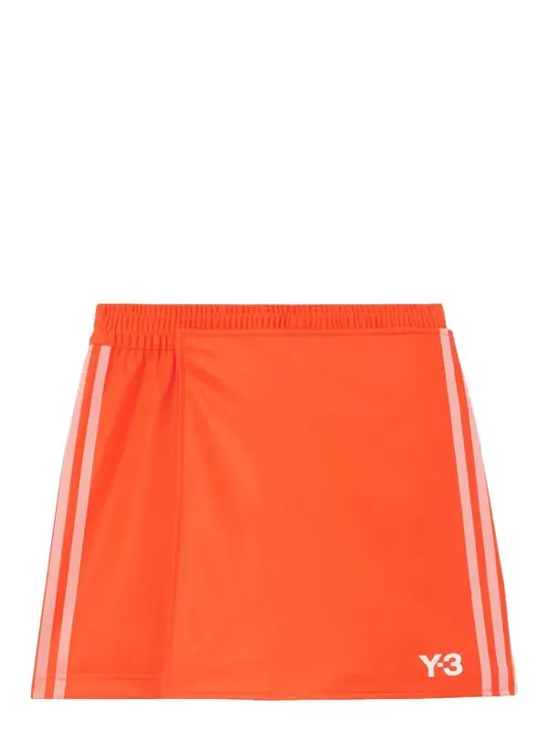 ADIDAS ORIGINALS Y-3 Firebird Striped Knitted Shorts - Orange