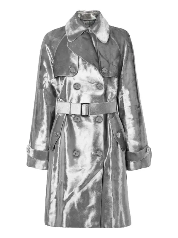 Michael Kors Double-breasted Trench Coat - Gray