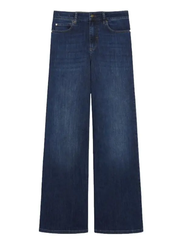 IBLUES Wide-leg Trousers - Blue