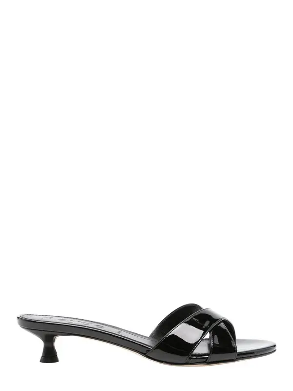 AeydĒ Stina Leather Mules - Black