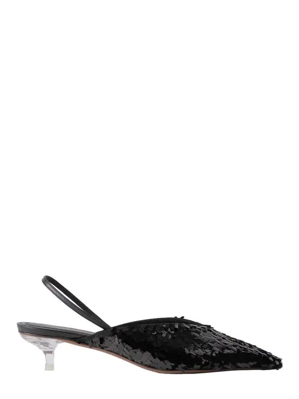 NEOUS Irena Slingback Heels - Black