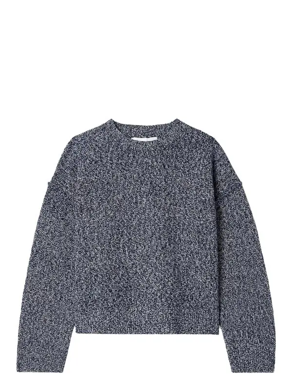 Proenza Schouler Remy Crew Neck Blended Sweater - Gray