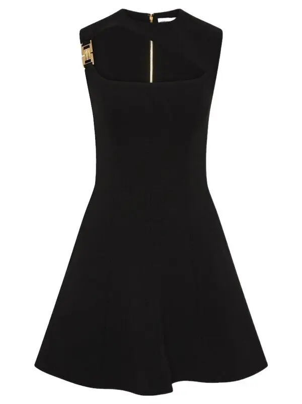 Rebecca Vallance Freyja Mini Dress With Art Deco Trim - Black