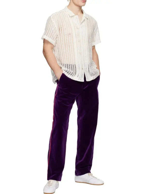 BODE Straight-leg Casual Pants - Purple