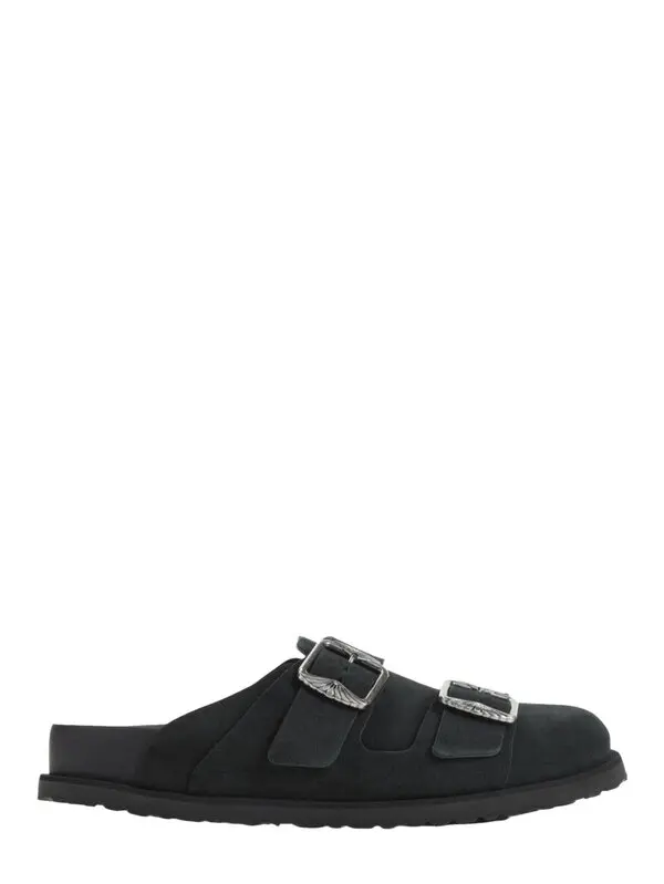 BIRKENSTOCK West Buckle-strap Mules - Black