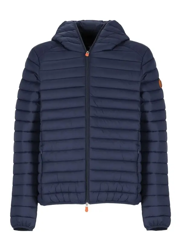 SAVE THE DUCK Hooded Puffer Jacket - Black